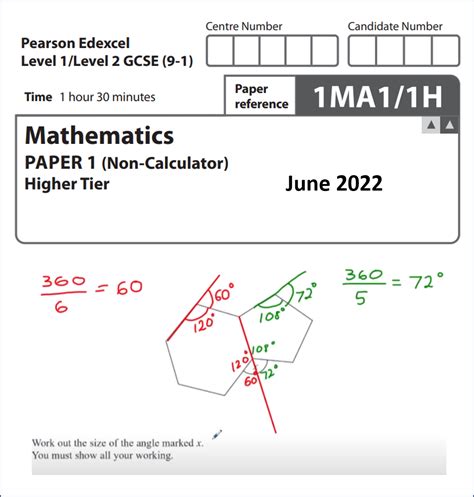 Edexcel Gcse 9 1 Mathematics June 2022 Paper 1ma11h Video Lessons