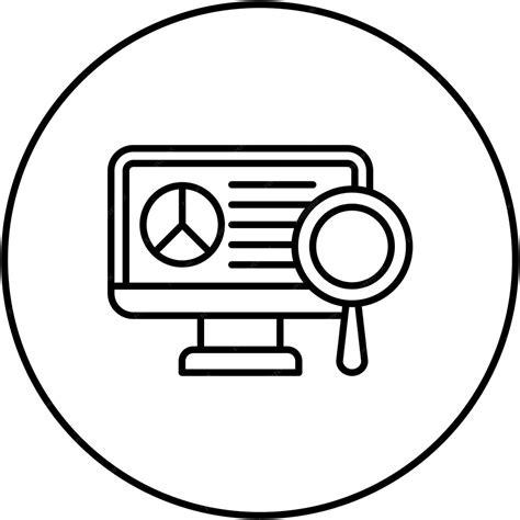 Premium Vector Monitoring Project Data Icon Vector Image Can Be Used