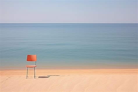 Premium Photo Minimalist Seashore Solitude