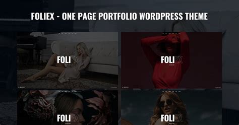Foliex One Page Portfolio Wordpress Theme Wp Themes Ft Agency And Creative Envato Elements