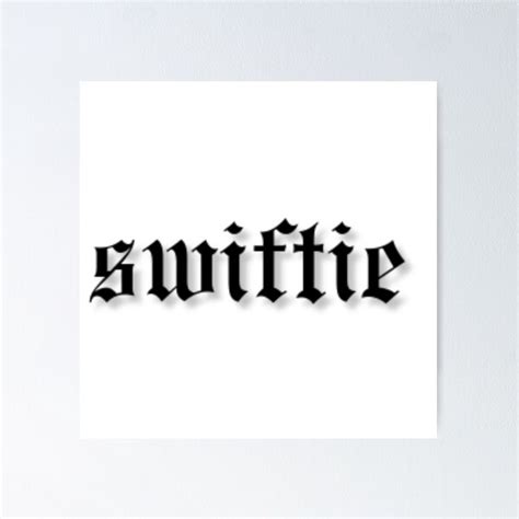 Swiftie In Reputation Font Poster For Sale By Swiftstyle Redbubble