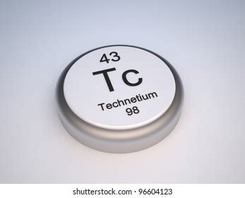 Technetium Symbol Chemical Element Periodic Table Stock Vector Royalty