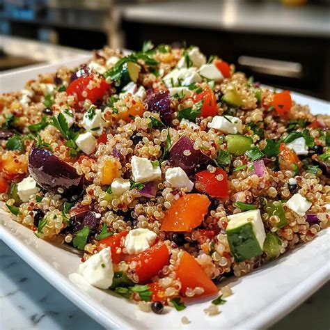 Mediterranean Quinoa Salad With Feta Recipesbytara