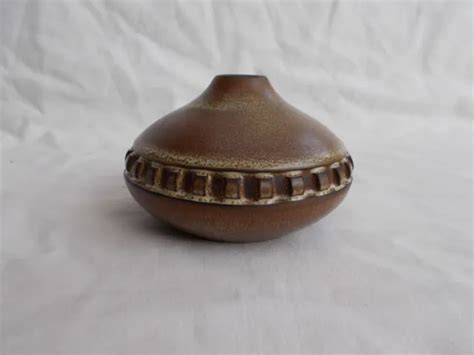 VASE VINTAGE GRES Marius Bessone Vallauris Decor Geometrique French