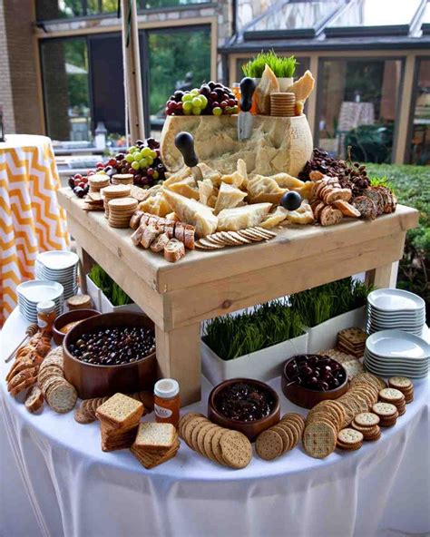 13 Delicious Food Bars For Your Wedding Food Displays Rustic Wedding