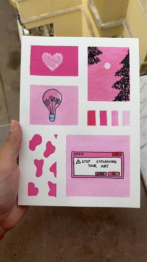 Pink Aesthetics Pinterest Book Art Diy Easy Canvas Art Mini Canvas Art