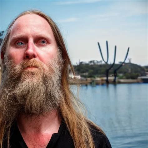 Varg Vikernes Holding A Spear With Ucsd Geisel Library Stable