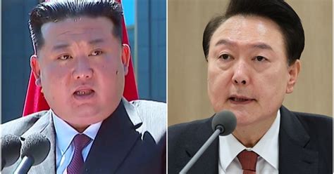 김정은 尹이름 거론하며 비방“무력 기도시 핵무기 공격”
