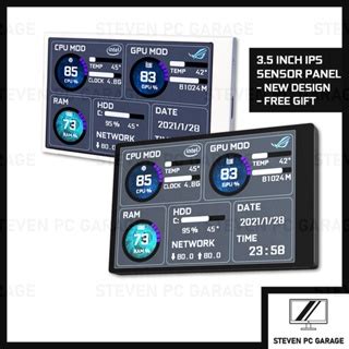 3 5 Inch IPS TYPE C To USB Mini CPU Sensor Panel Display Screen FREE GIFT NEW DESIGN BLACK