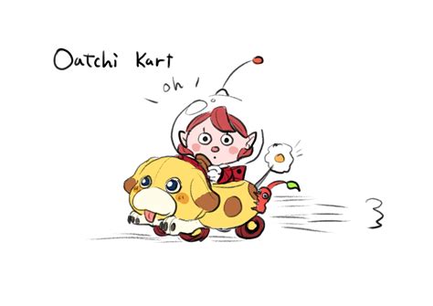 Red Pikmin Rescue Officer And Oatchi Mario And 3 More Drawn By