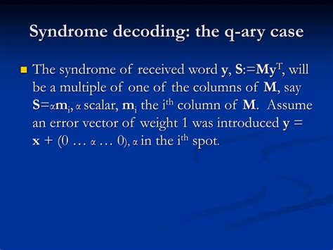 Hamming Codes Ppt Programming Languages Computing
