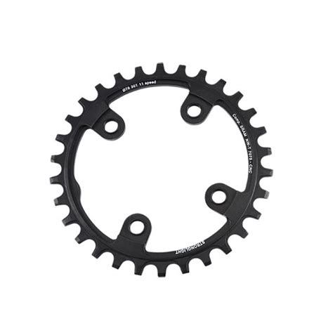 PLATEAU VTT MONO DIAM 76 EXTER 30DTS NOIR 4 BRANCHES ALU 7075 COMP
