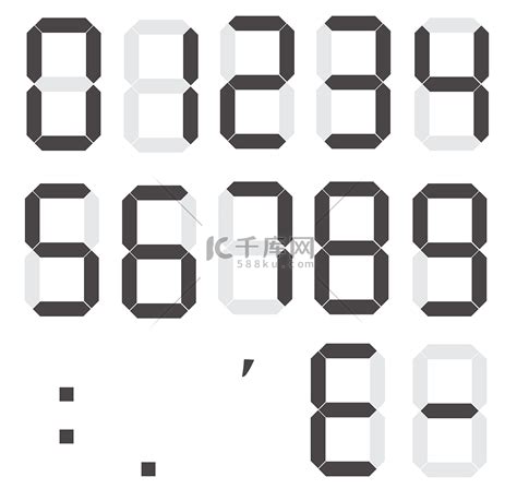 一组计算器数字。高清摄影大图 千库网