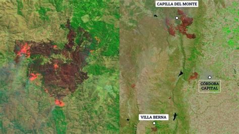 Más De 43000 Hectáreas Quemadas En Córdoba Así Se Ven Desde El