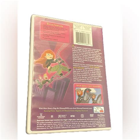 Disney Media Kim Possible The Villain Files Dvd 204 Poshmark