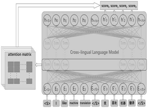 一种基于预训练模型注意力机制的无监督词汇级翻译质量评估方法和系统 一种基于预训练模型注意力机制的无监督词汇级翻译质量评估方法和系统