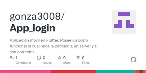 Github Gonza App Login Aplicacion Movil En Flutter Posee Un Login Funcional El Cual Hace