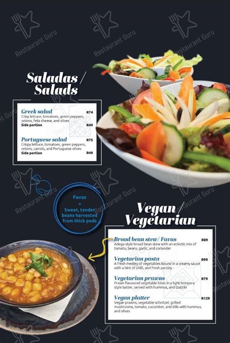 Menu At Adega Boksburg Restaurant Boksburg Shop 1