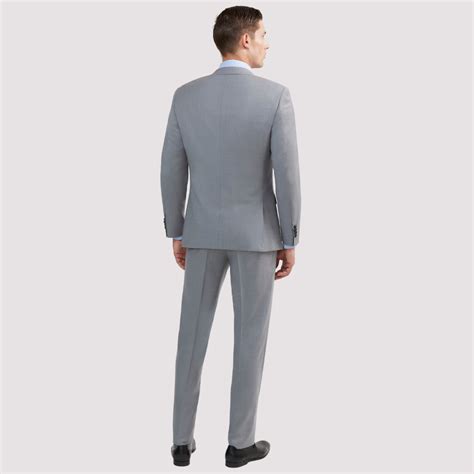 Modern Fit Wool Suit Lite Gray Us 36s Tomasso Black Wool Suits
