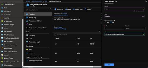 Adicionar Dom Nio Personalizado No Azure Webapp Onthecloud Azure