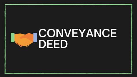 Conveyance Deed Wevaad