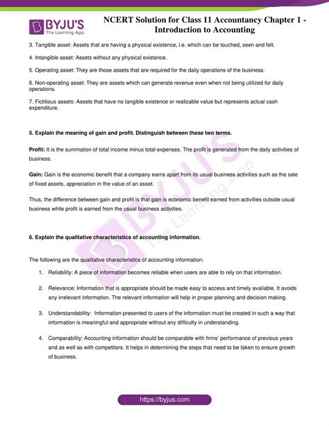 NCERT Solution For Class 11 Accountancy Chapter 1 Introduction To