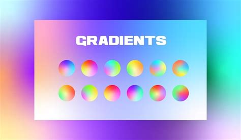 Premium Vector Colorful Trendy Gradients For Design Projects