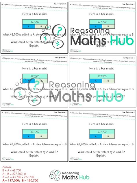 Solve Addition And Subtraction Multi Step Problems In Contexts Master The Curriculum