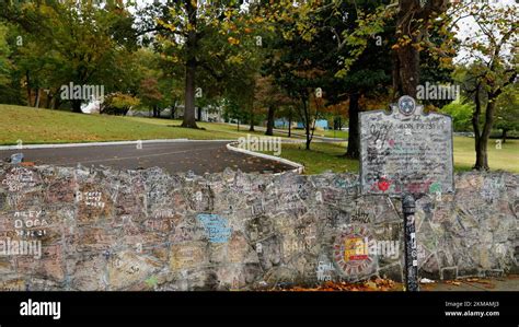 Graceland The Home Of Elvis Presley Photographed From The Public