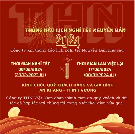 Thn Thông Báo Nghỉ Tết Nguyên Đán 2024