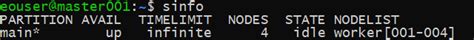 Sample SLURM Cluster On CREODIAS Cloud With ElastiCluster Creodias
