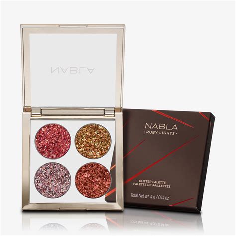 Ruby Lights Glitter Palette Nabla Cosmetics | PURISH