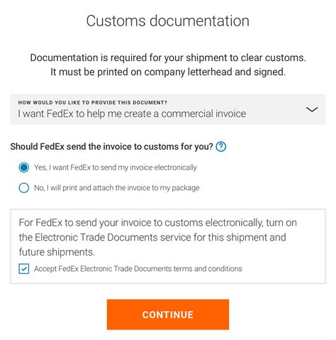 Enable Electronic Trade Documents Fedex Saint Martin