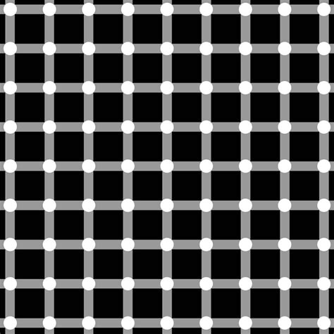 Optical Illusion Art Print Hermann Grid Variation Printable Pdf