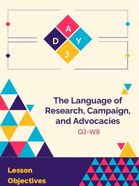 Day 3 English 10 Q2 Module 1 The Language Of Research Campaign And