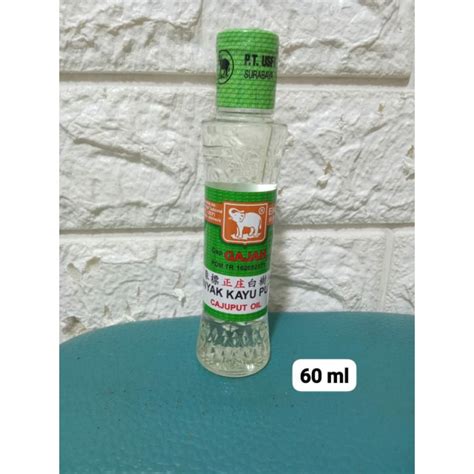 Jual Minyak Kayu Putih Cap Gajah 60ml Shopee Indonesia