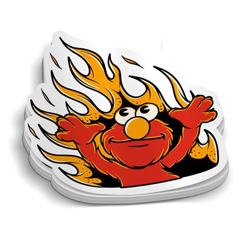 Elmo Fire Sticker
