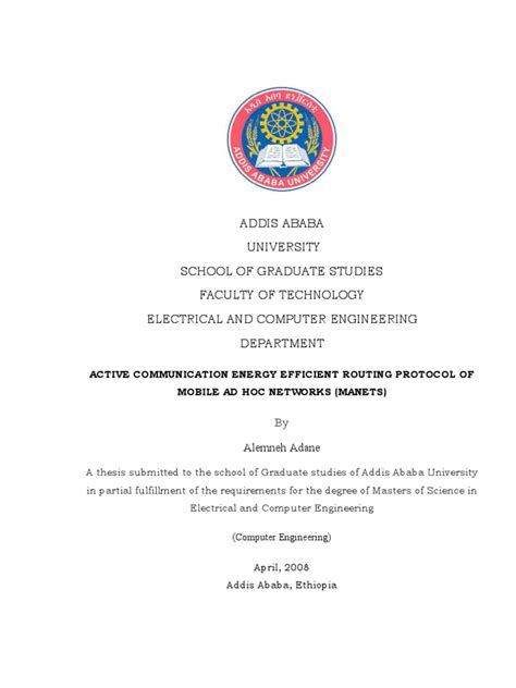Active Communication Energy Efficient Routing Protocol Of M Pdf