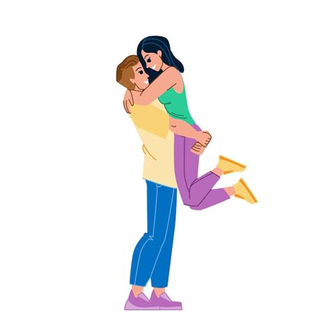 Premium Vector Couple Hugging Vector
