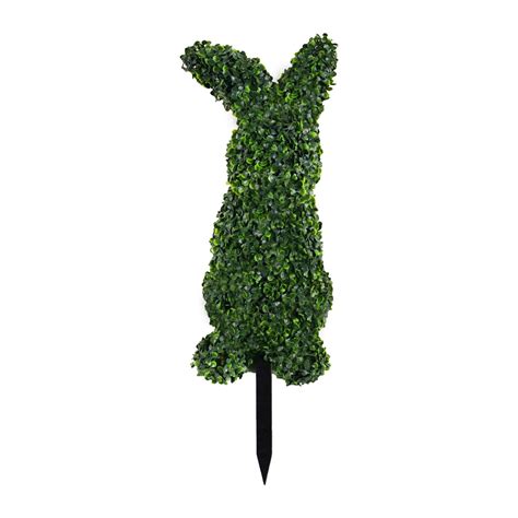 Bunny Topiary Outdoor Artificial Bunny Shaped Topiary Tree Pot Easter