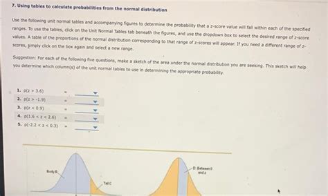 Solved Using Tables To Calculate Probabilities From The Chegg