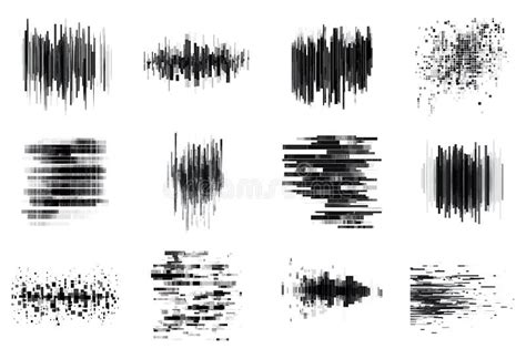 censor mosaic pixel blur bars set censure pixelation visual effect in
