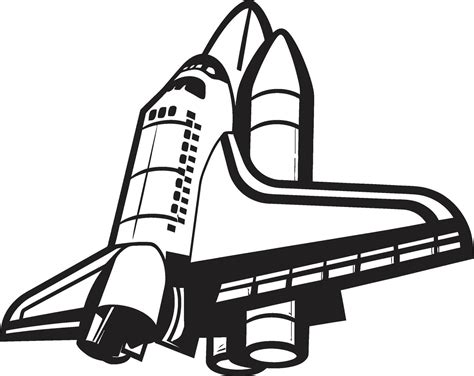 Nebula Navigator Rocket Design In Noir Celestial Conqueror Black Icon