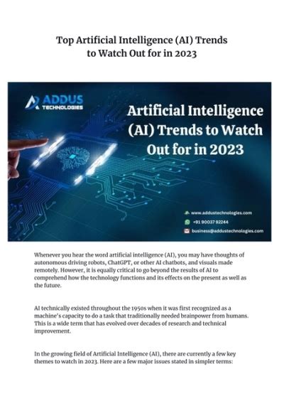 Top Artificial Intelligence AI Trends To Watch Out For In