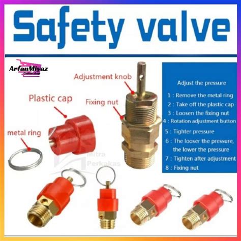 Mini Safety Valve 1 4 Inch Pengaman Tekanan Angin Kompresor Lazada