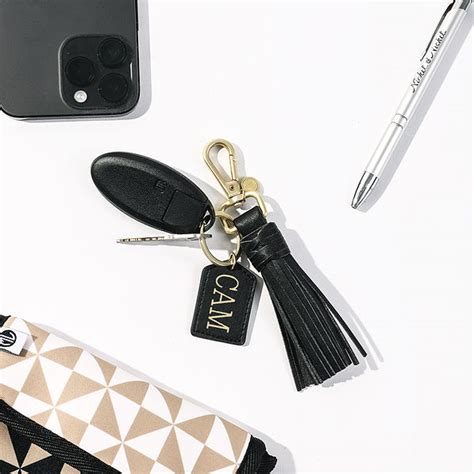Womens Personalized Tassel Key Fob Marleylilly