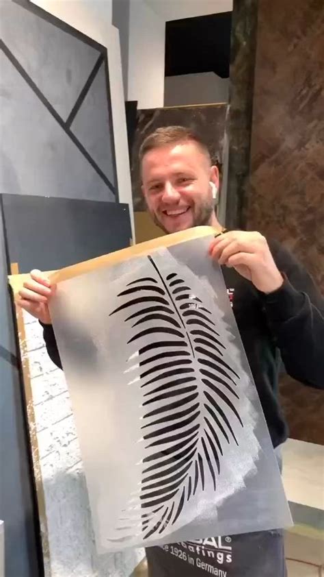 [Видео] «Трафареты Edecor тропических листьев в 2025 г Окрашенные стены Трафареты