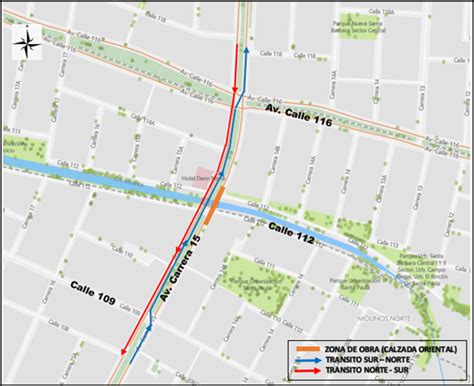 Conozca el cierre total de andén separador y calzadas de la Av Carrera 15 con calle 112