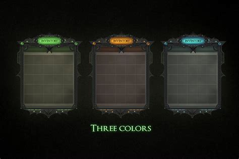 Rpg Ui By Free Game Assets Gui Sprite Tilesets
