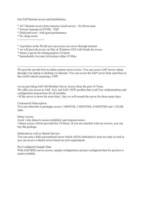 Sap S4 Hana Abap Server Access At ₹ 1200month In Bengaluru Id